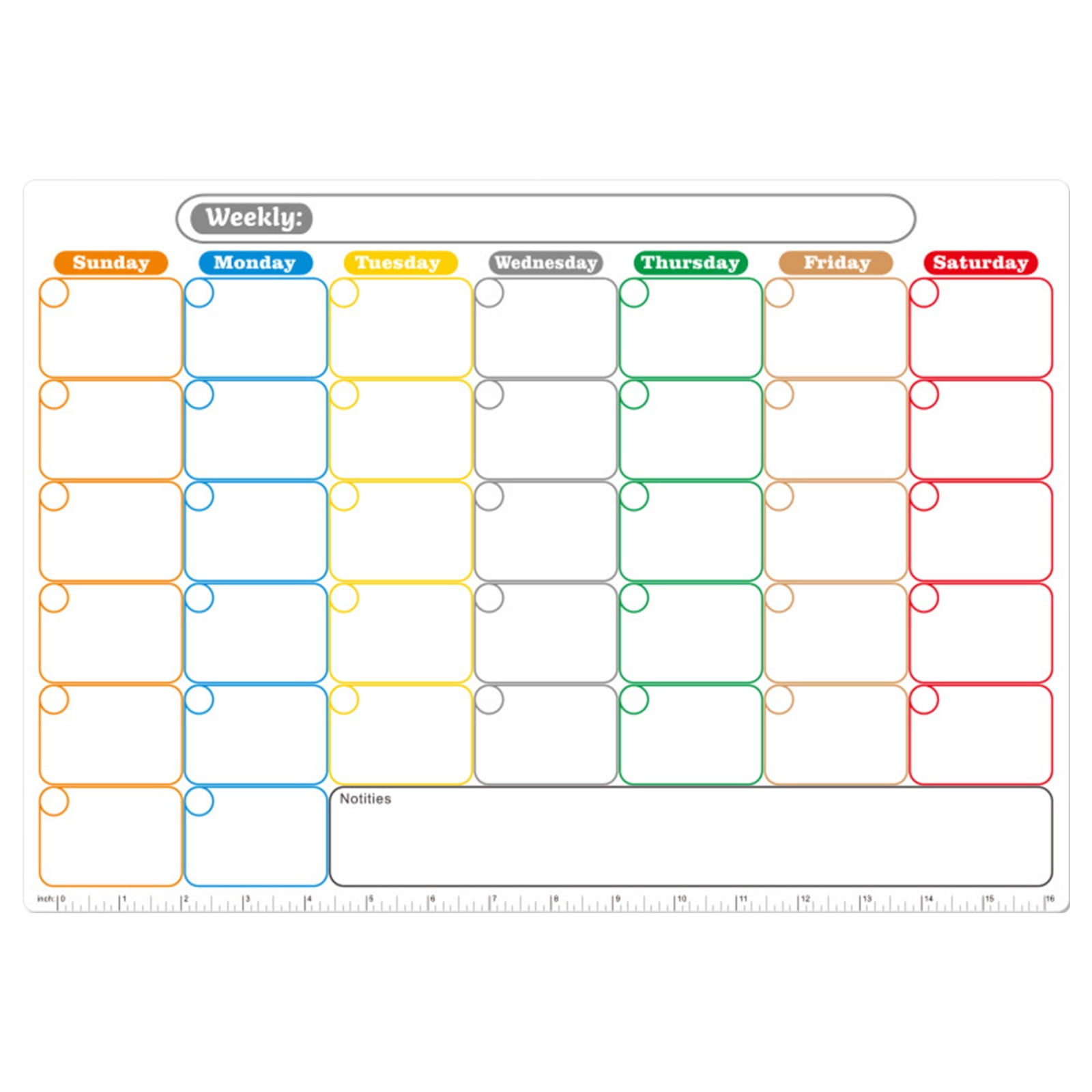 Magnetic A3 Monthly Schedule Customized Refrigerator Sticker Erasable ...