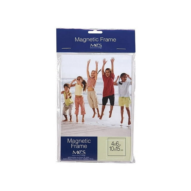 "Magnetic Photo Frame, Clear Acrylic, 4X6"" - 1 Pkg, Easily Attaches to Metal Surfaces ...