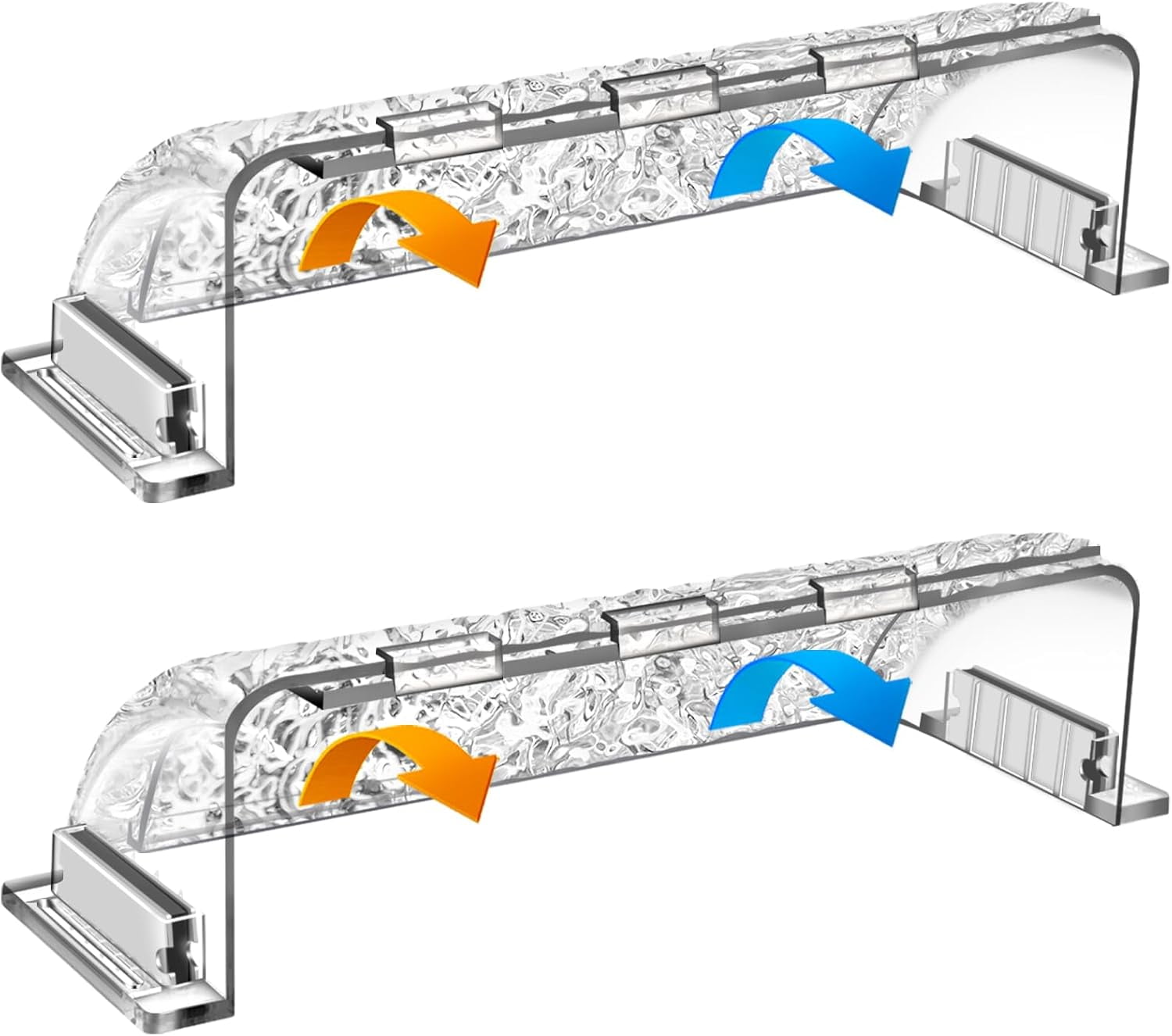 Magnetic Air & Hear Deflectors, 9”-15.5” Adjustable Vent Deflector for ...