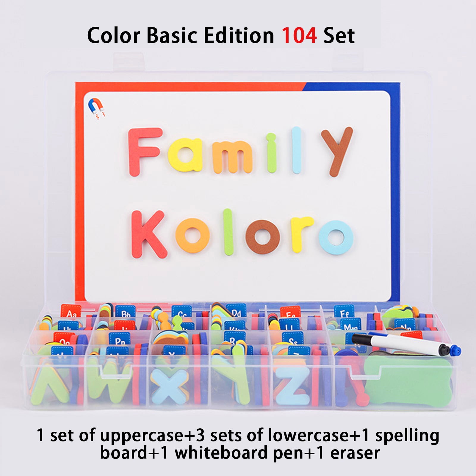 Magnetic Alphabet Letters,Magnetic Letter Board,Magnetic Letters,104pc ...