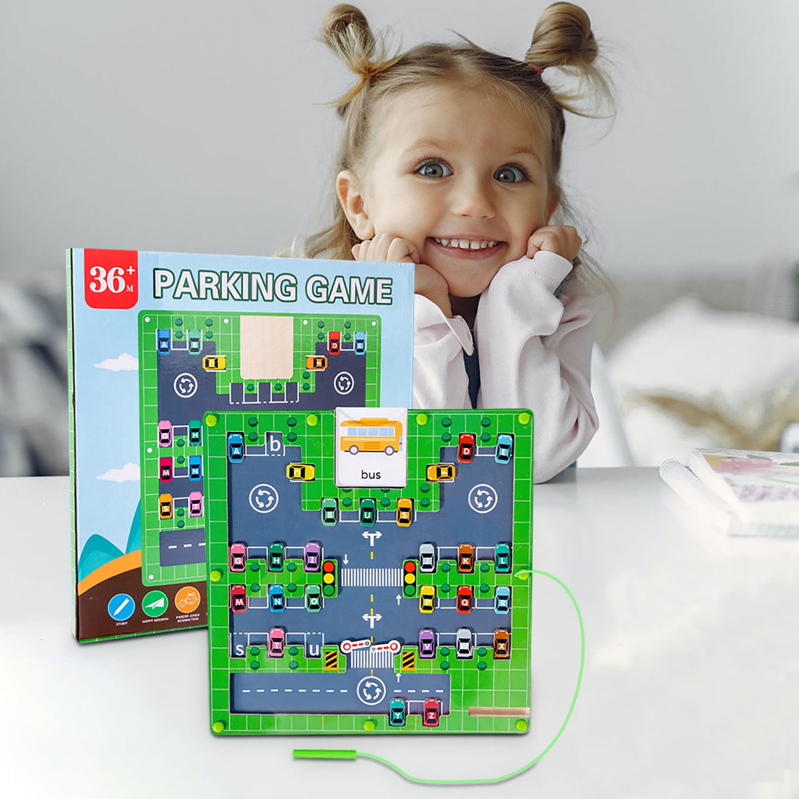 Magnetic Alphabet Maze Board, Montessori ABC learning Letters Matching ...