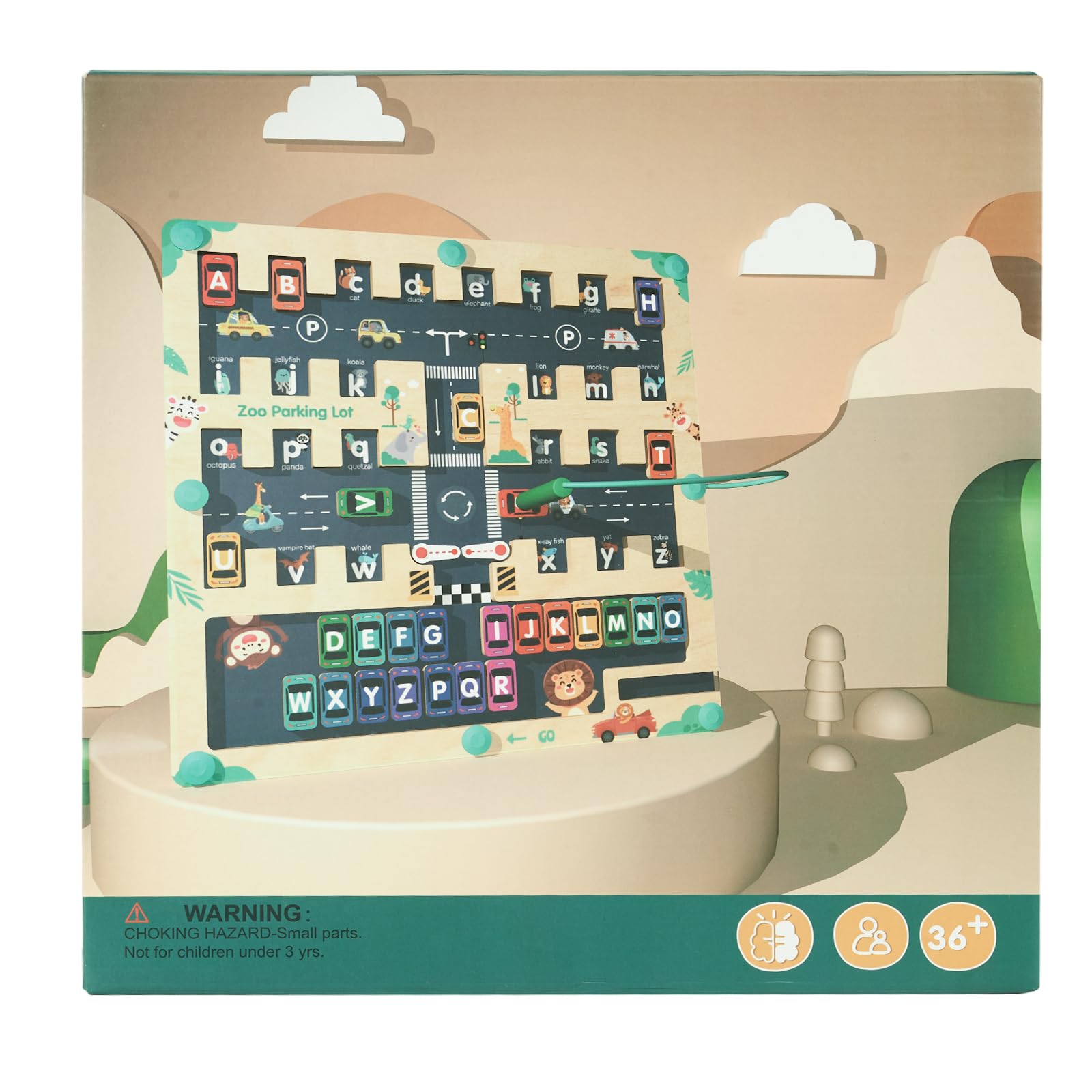 Magnetic Alphabet Maze Letter OIF8 Puzzle Montessori Toys for Year Old ...