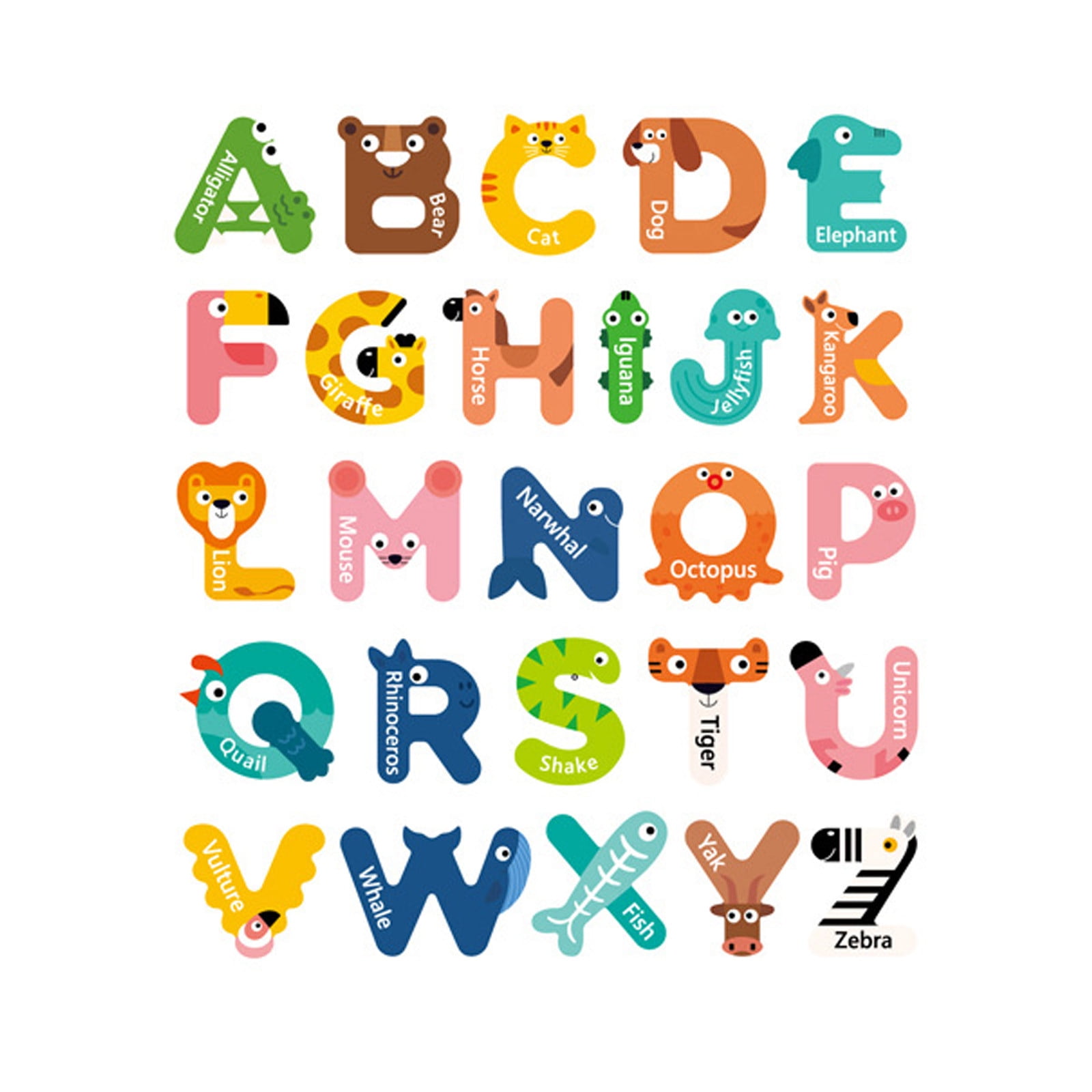 Magnetic Alphabet Numbers Refrigerator Stickers - Durable Learning ...