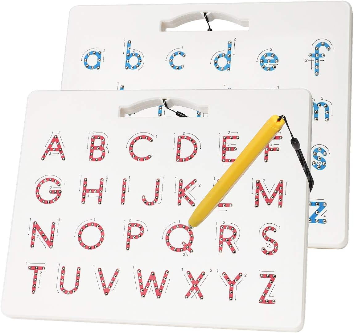 Magnetic Alphabet Tracing Board, ABC Magnetic Letter Board, Magnets ...