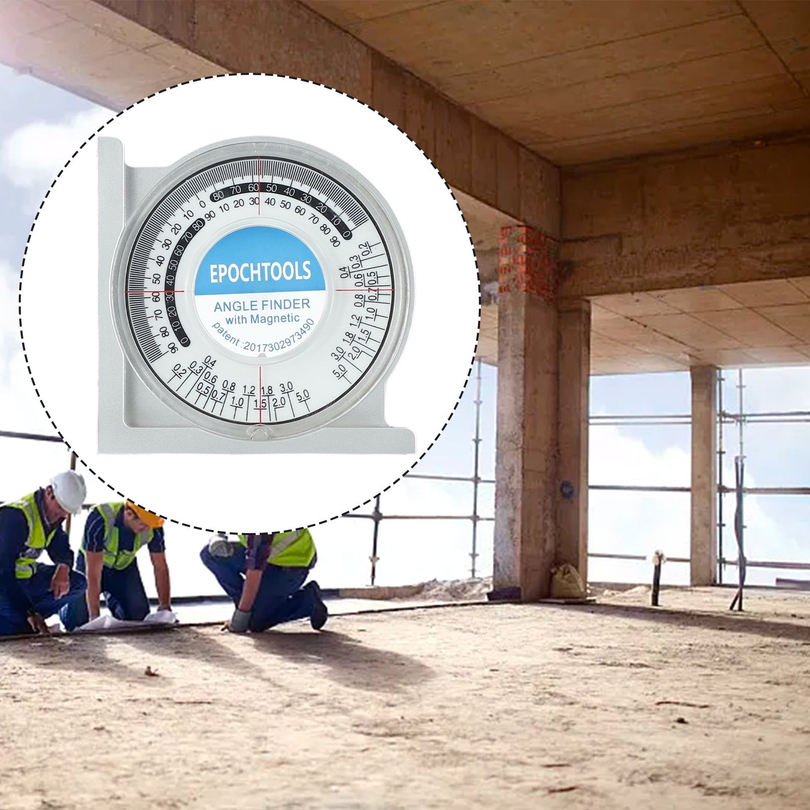 Magnetic Angle Locator Slope Protractor Level Meter Portable Measuring ...