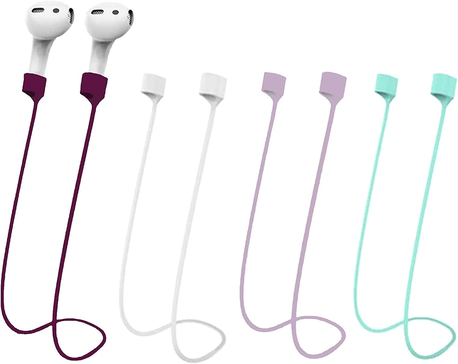 Magnetic Anti-Lost Straps for AirPods, Soft Silicone Sports Lanyard ...