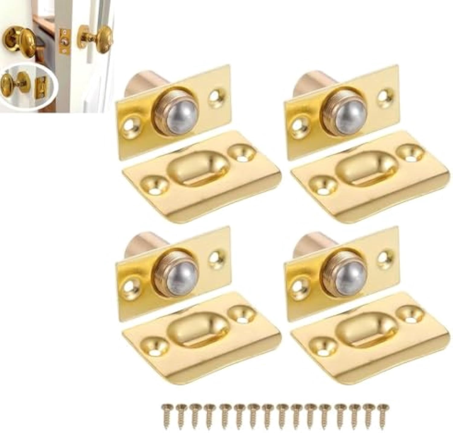 Cabinet Magnets 2 Pack Strong Magnetic Door Catches - Silent Ball-Type ...
