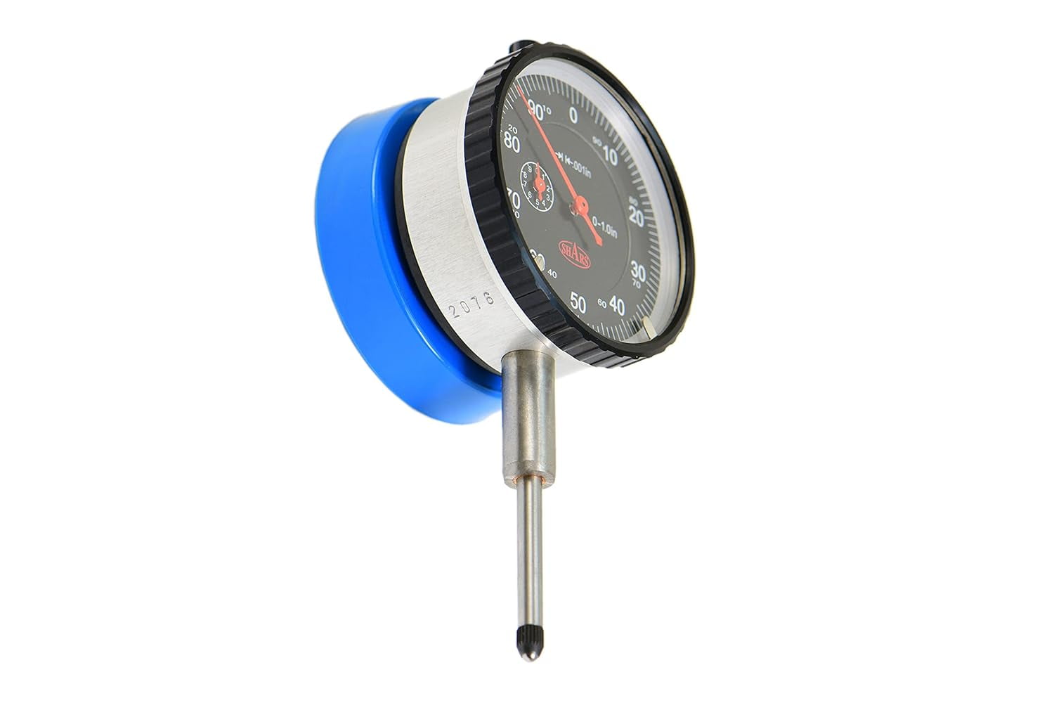 Magnetic Base Indicator Back with 1" Dial Indicator Black Face, 0.001 ...