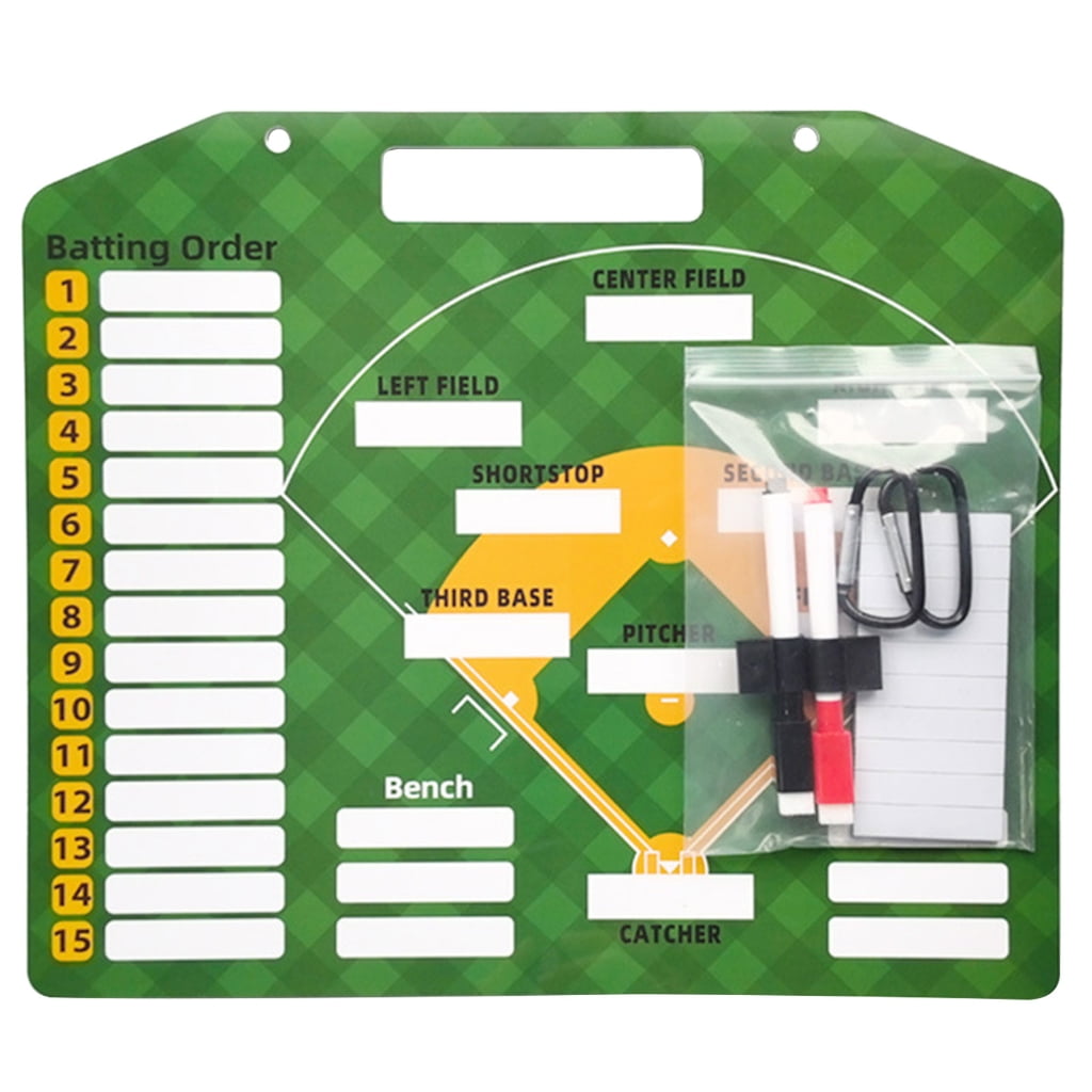 Magnetic Baseball Lineups Cards Baseball Coaching Whiteboard Baseball ...