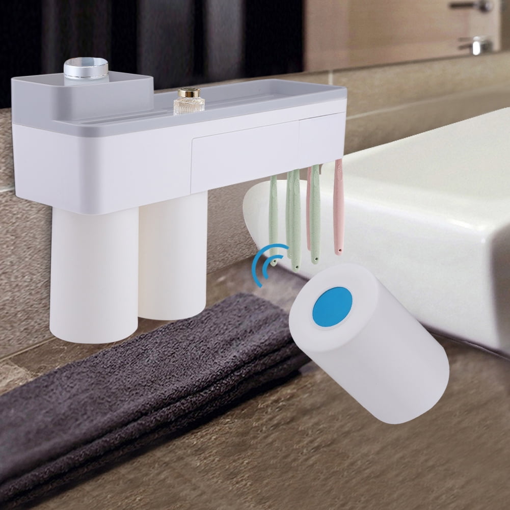Magnetic Bathroom Accessories Holder Toothpaste Toothbrush Rinsing Cup ...