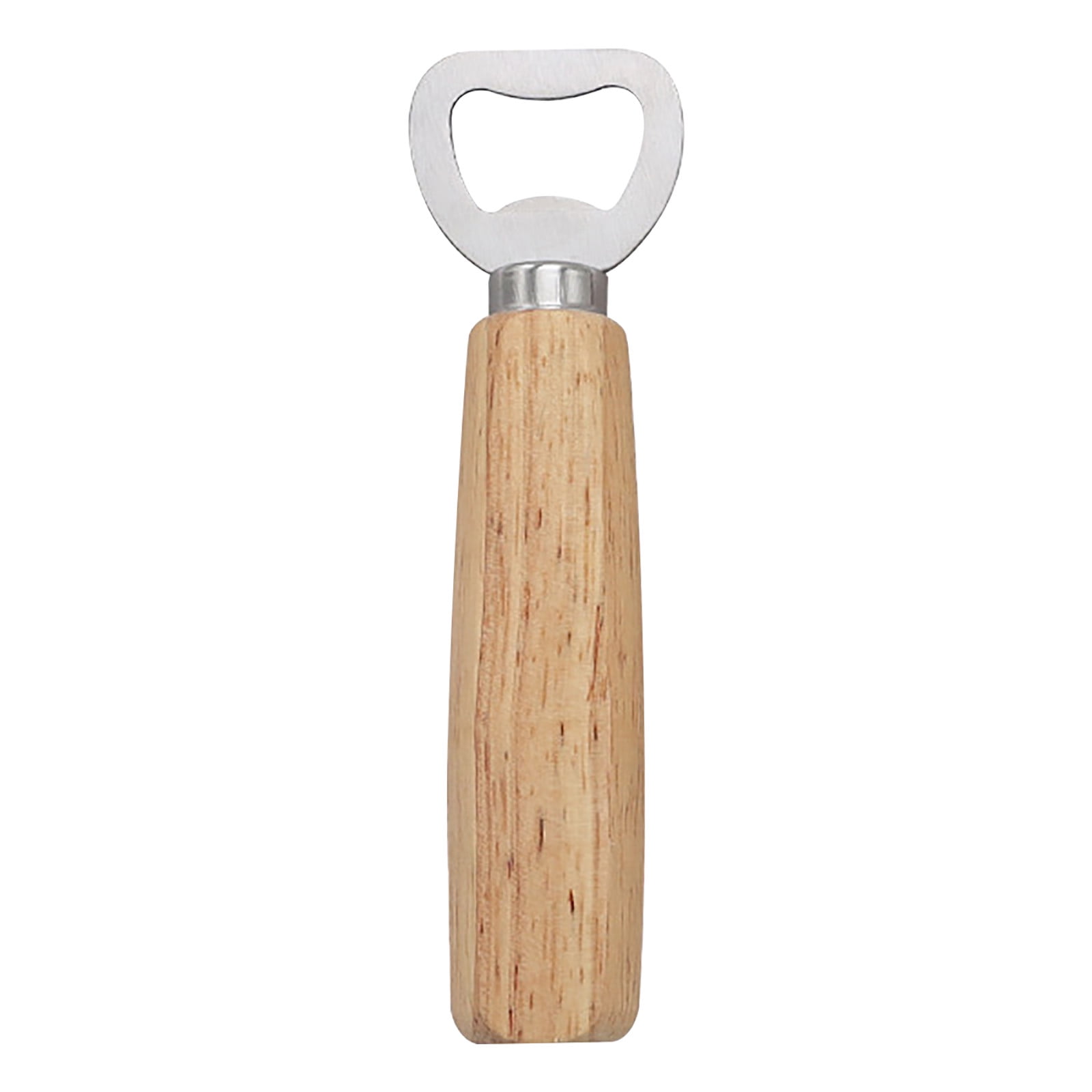 Magnetic Beer Bottle Opener for Fridge with Solid Wood Handle, Easily ...
