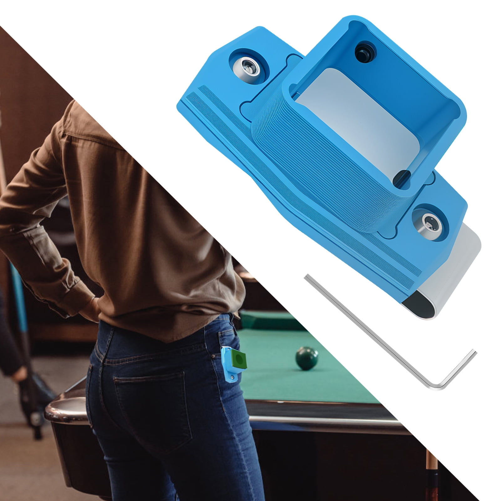 Magnetic Billiard Chalk Holder with Fixed Clip Portable Pool Cue Chalk ...
