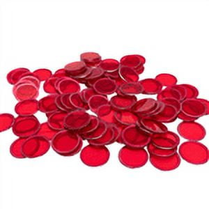 Magnetic Bingo Chips - Red - 100 chips - 3/4 inch size - Walmart.com