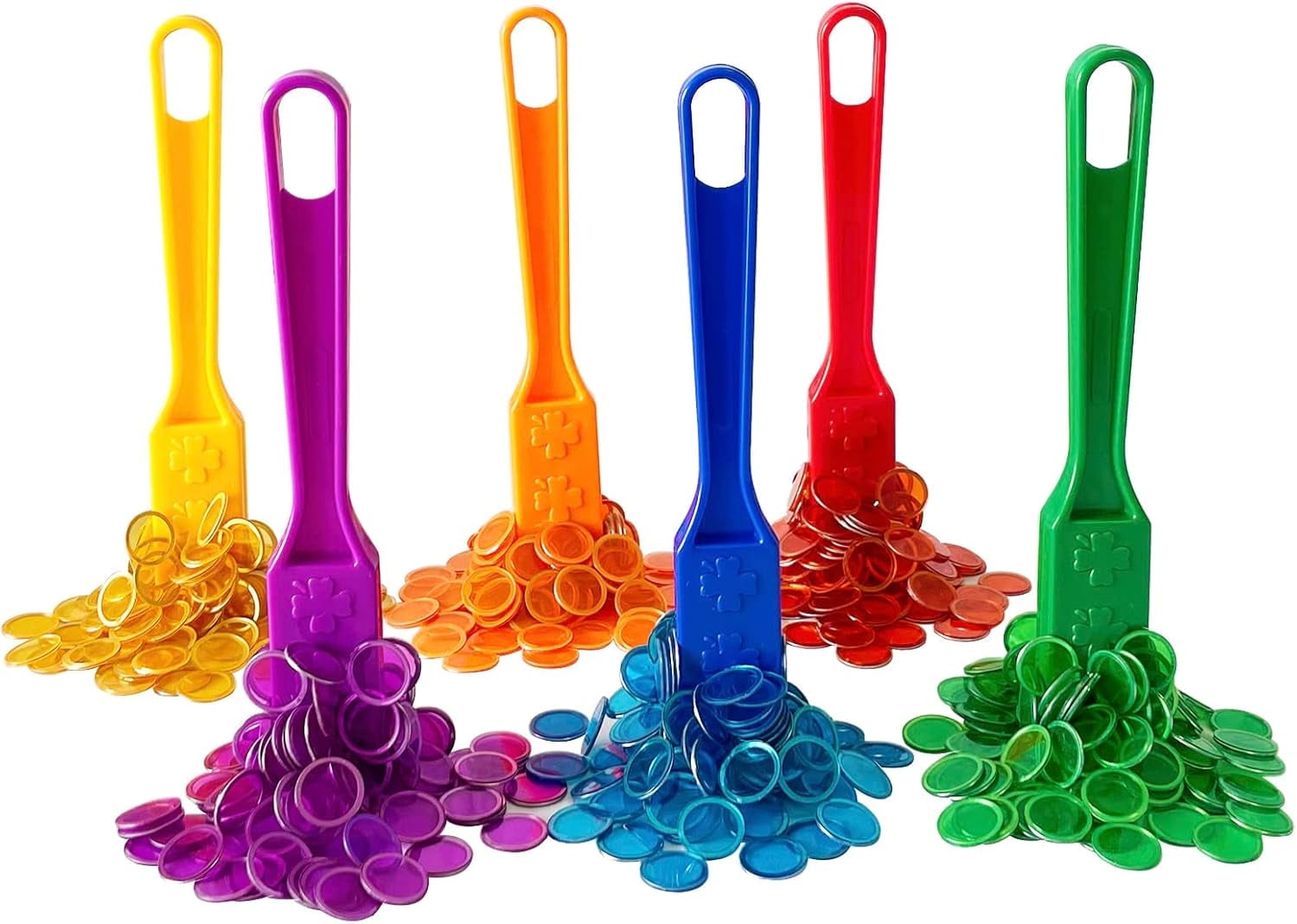 Magnetic Bingo Chips Set- Magnetic Wands with Metal Chips for Counting ...