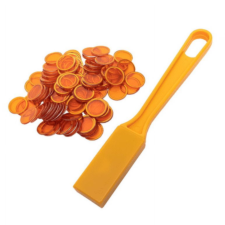 Magnetic Bingo Wand with 100 Bingo Chips - Orange - Walmart.com