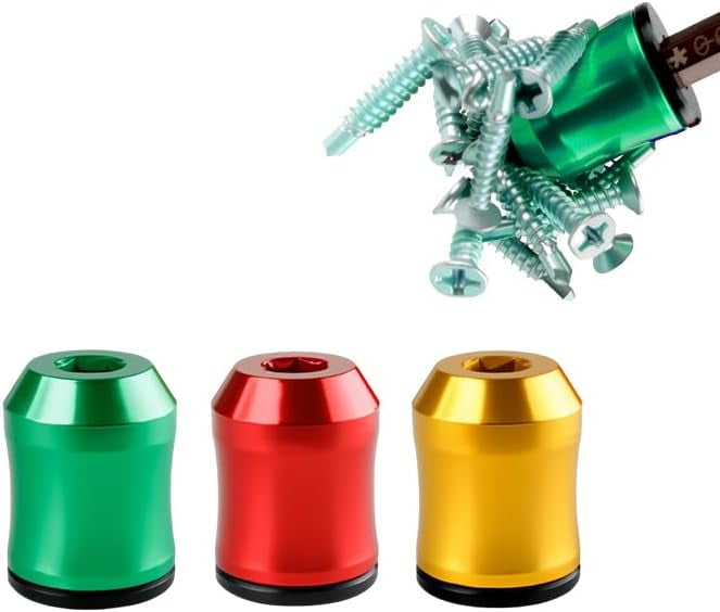 Magnetic Bit Holder, Alloy Magnetic Screw Ring Sleeve with Built-in ...