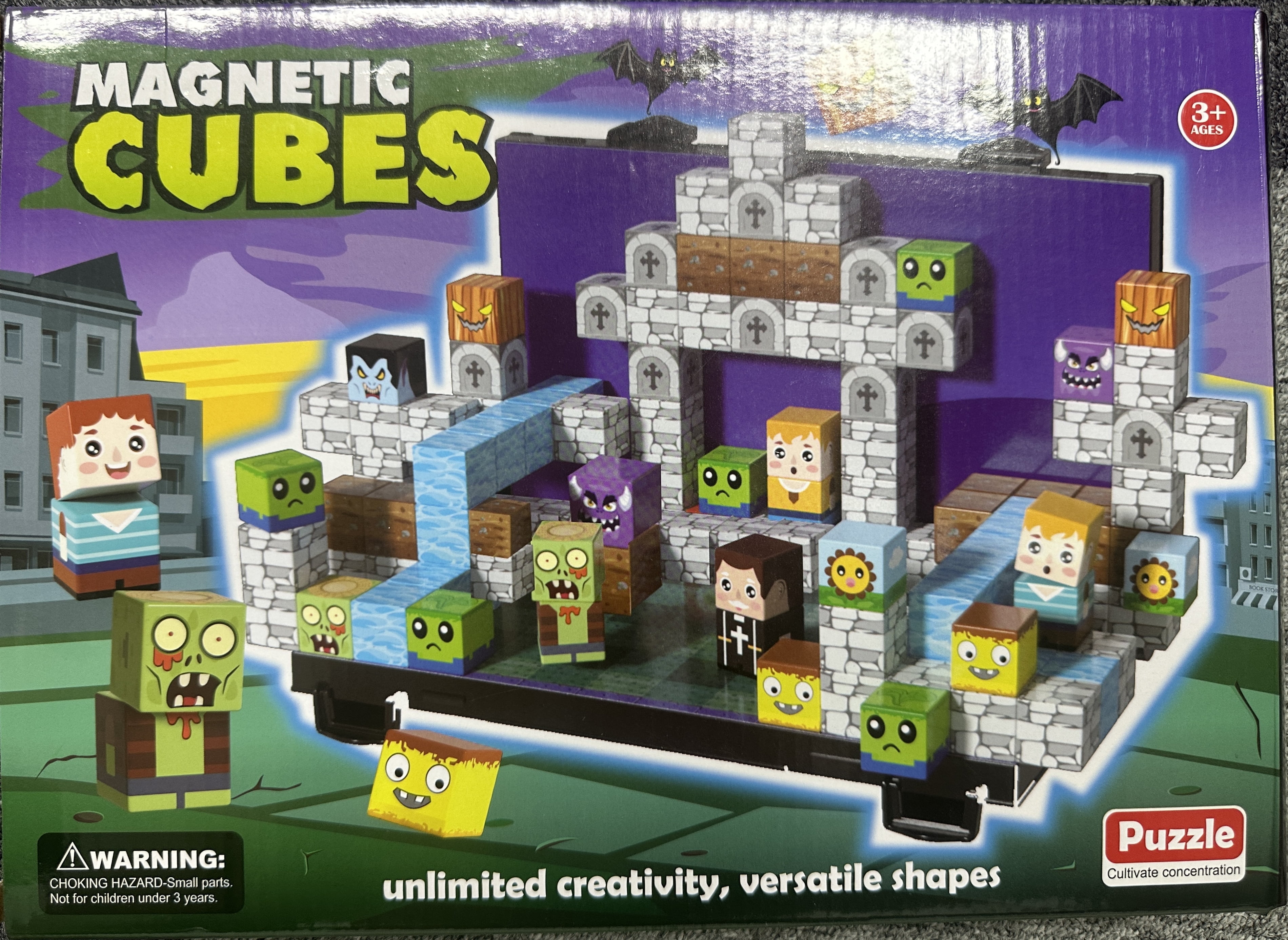 Magnetic Blocks 84PCS Magnetic Building Cube Game, Constructions Toys ...