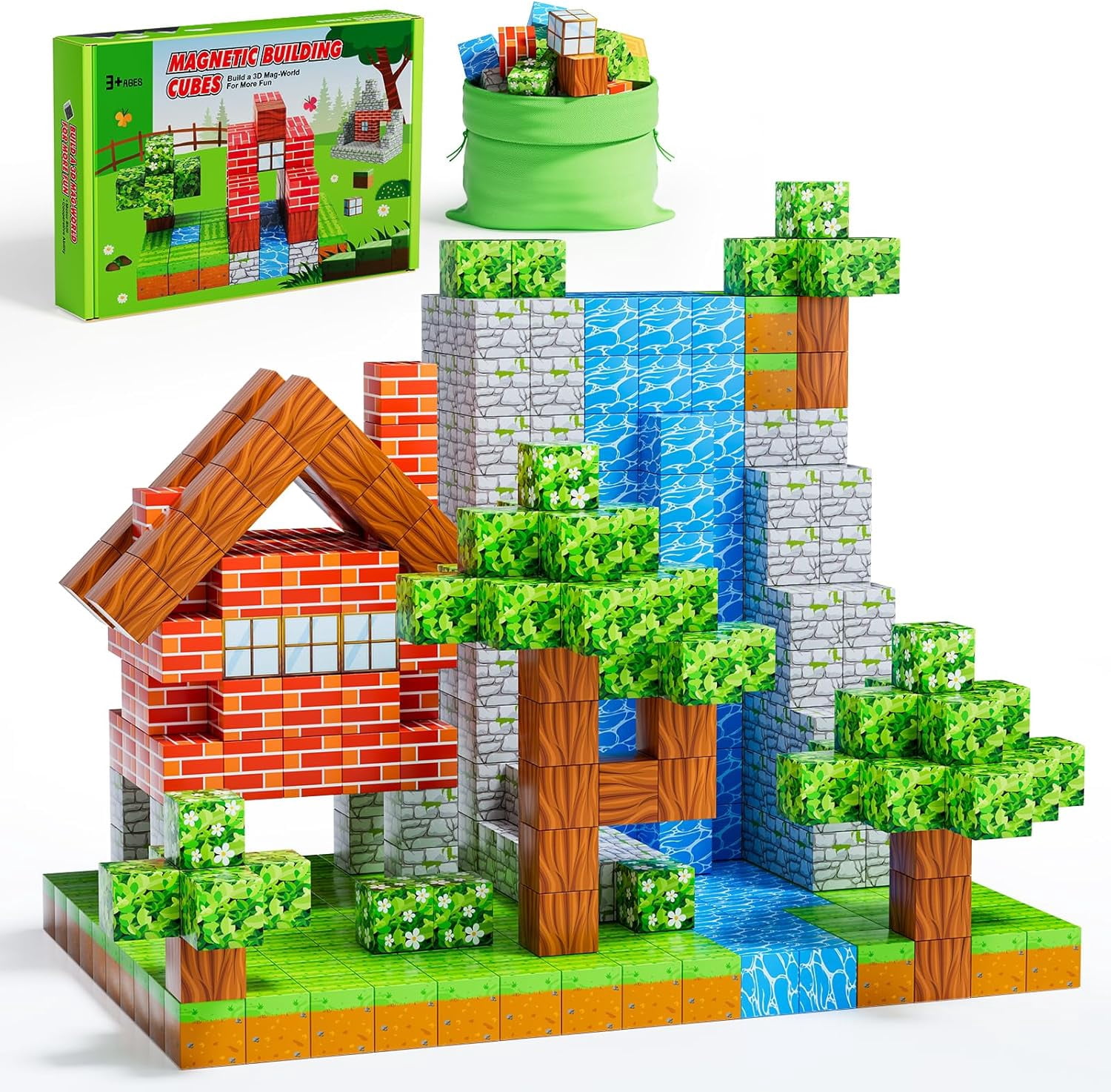 Magnetic Blocks - Build Magnet World Edition, Magnetic Blocks for Kids ...