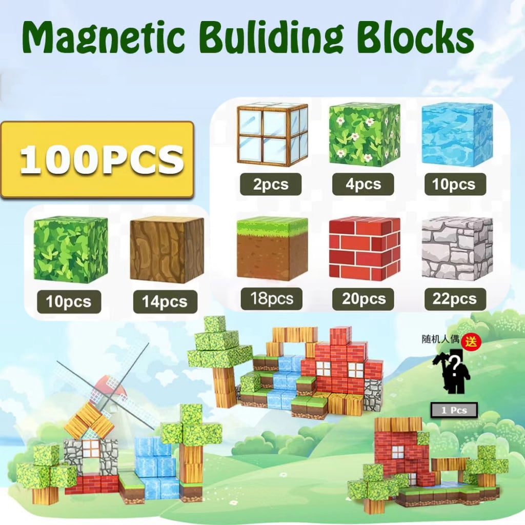 Magnetic Blocks - Build Mine Magnet World Edition Magnetic Cubes ...