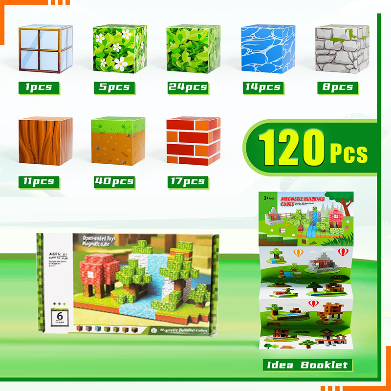 Magnetic Blocks - Minecraft Building Blocks - Building play for ...