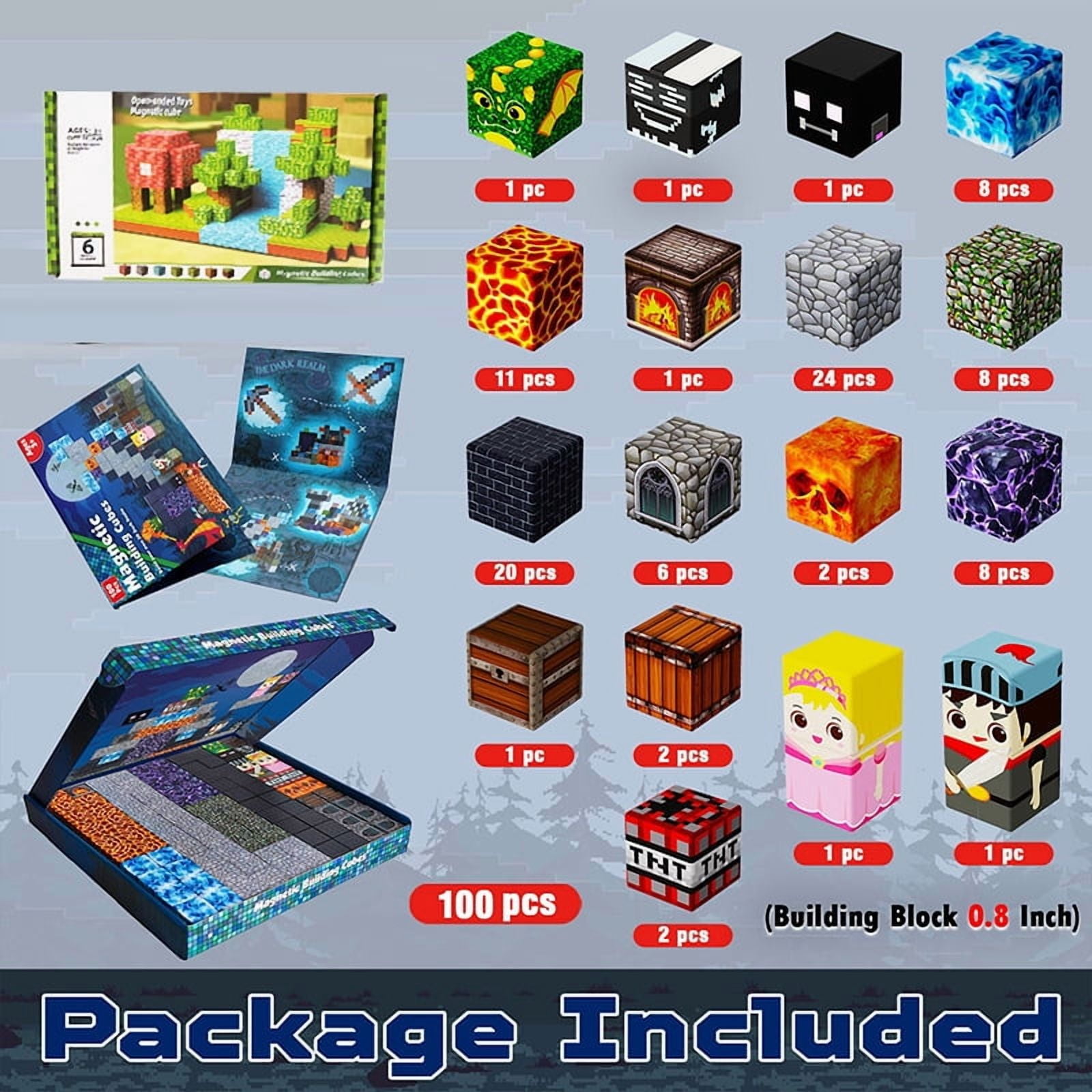 Magnetic Blocks - Minecraft Building Blocks - Building play for ...