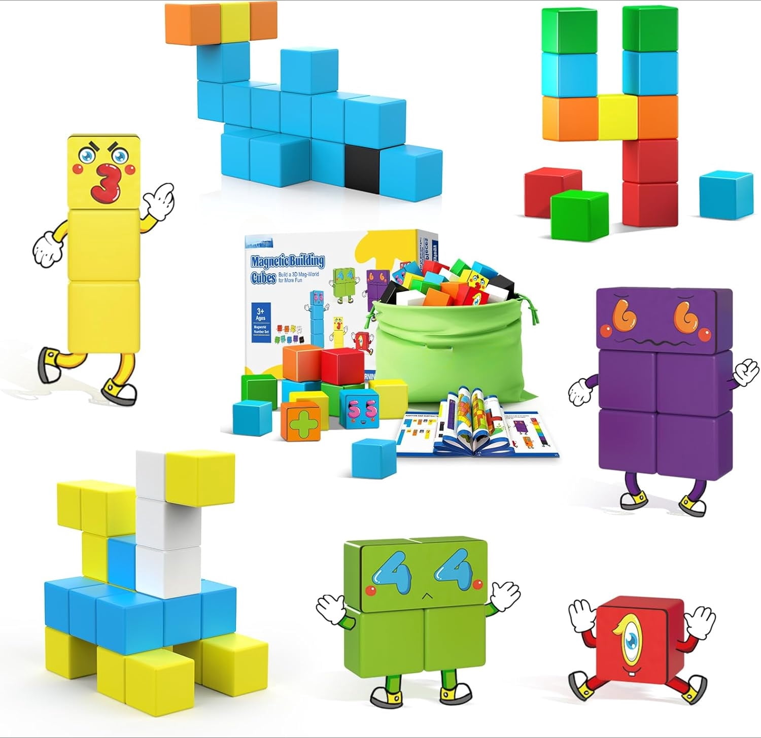 Magnetic Blocks World Building Blocks Edition, STEM Educational ...