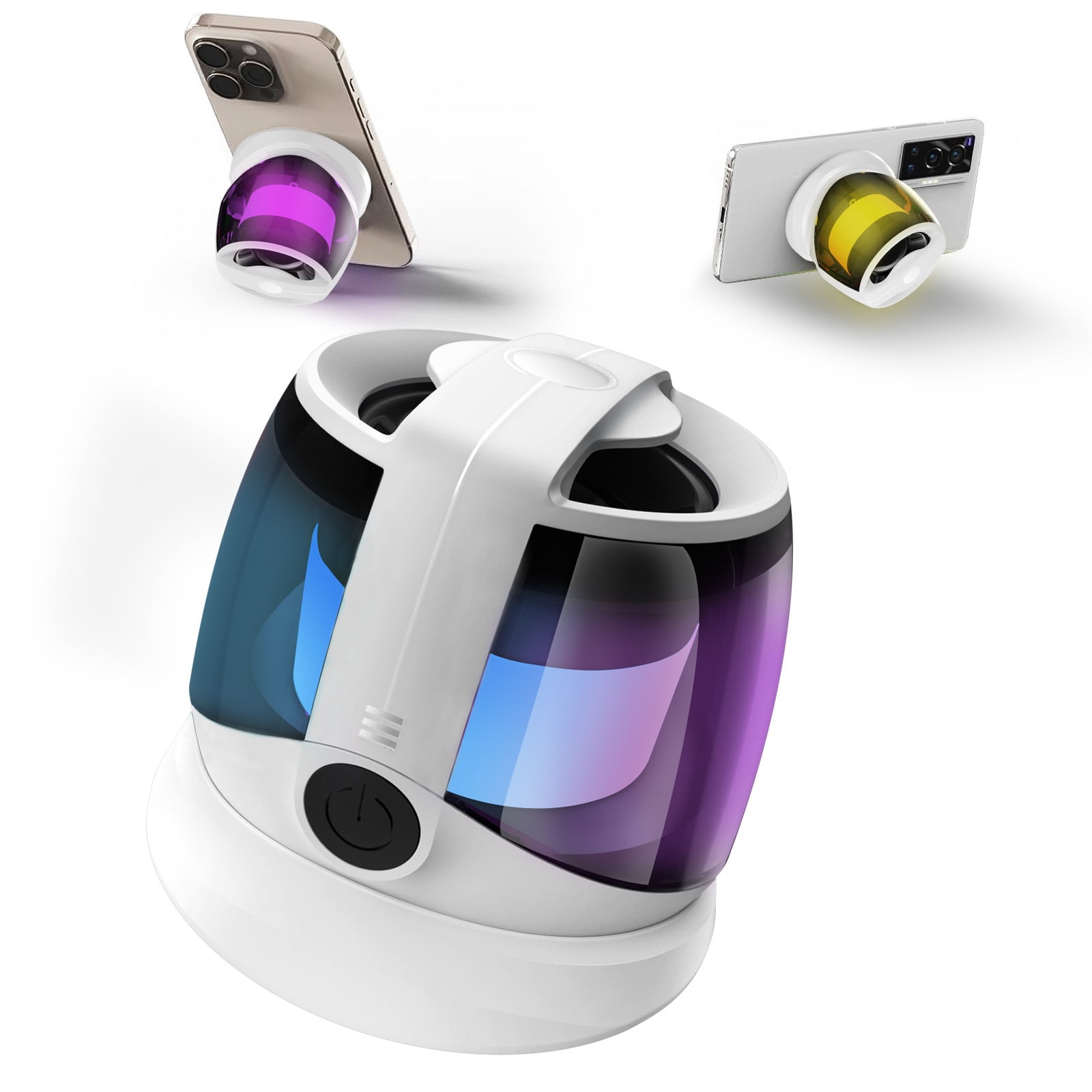 Magnetic Bluetooth Speaker, Phone Stand Bluetooth Speaker Magnet to ...