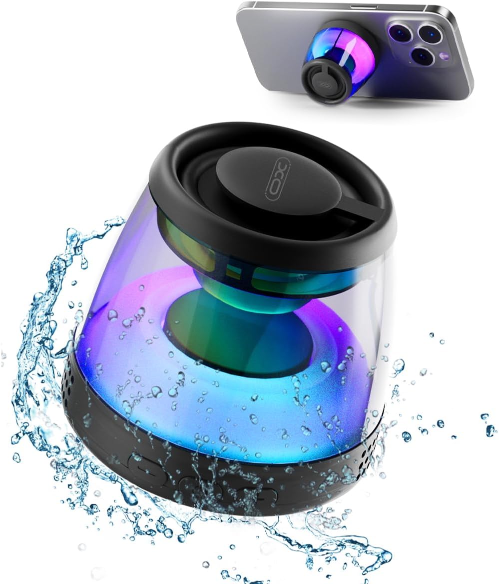 Magnetic Bluetooth Speaker, Portable Bluetooth Speaker with RGB light ...