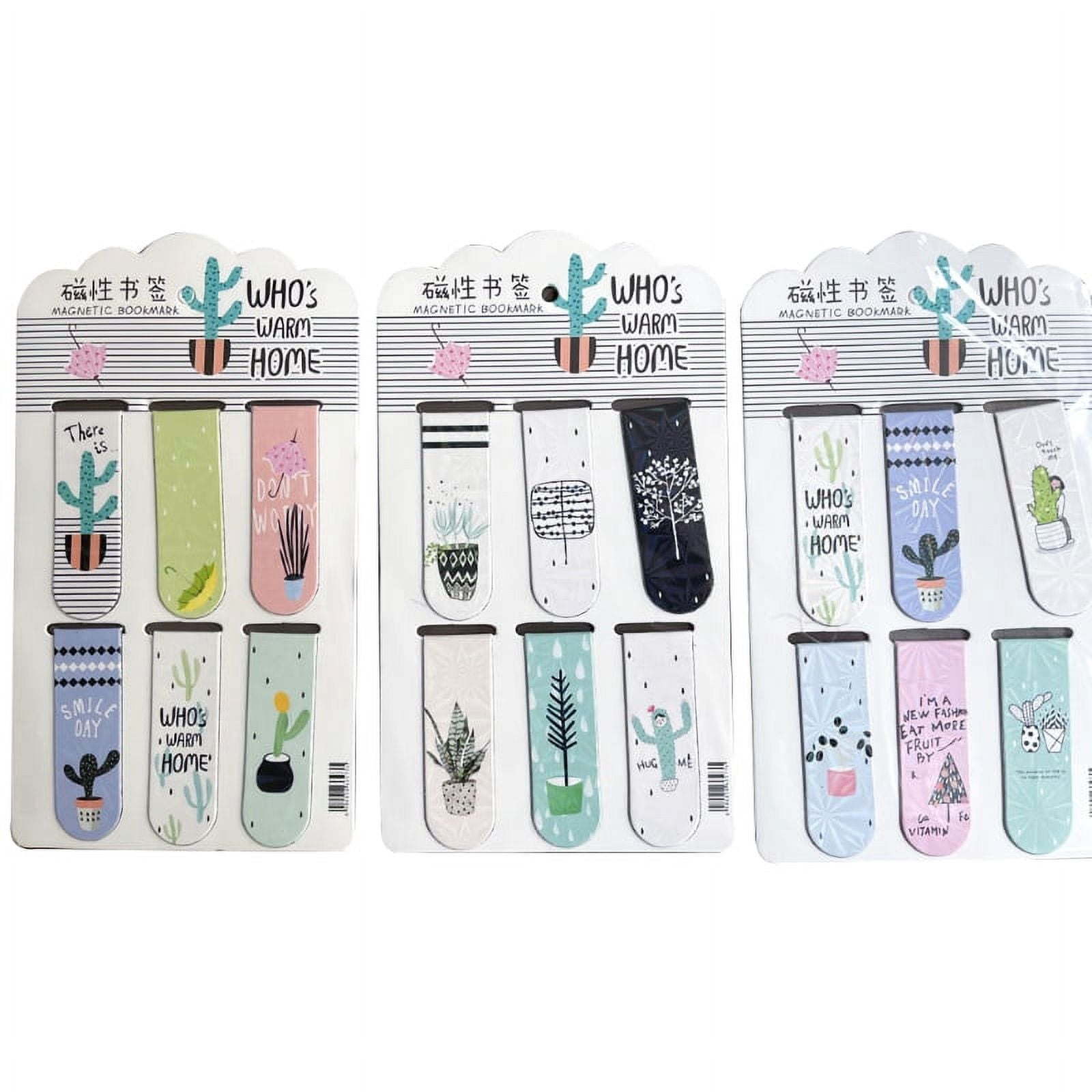 Magnetic Bookmarks Cute Book Mark Stationery Reading Accessories Paper ...