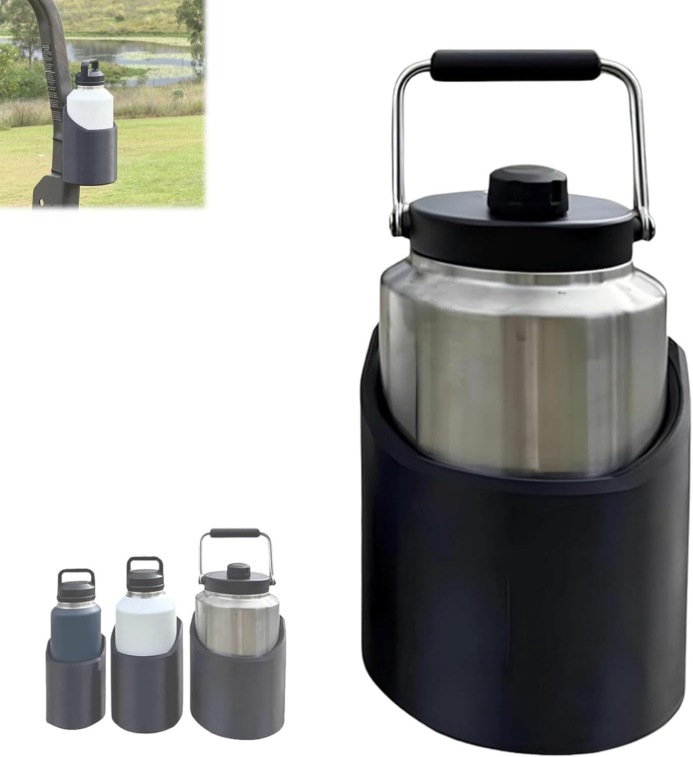 Magnetic Bottle Mounts for 46, 50, 64 Oz, Heavy Duty Strong Magnetic ...