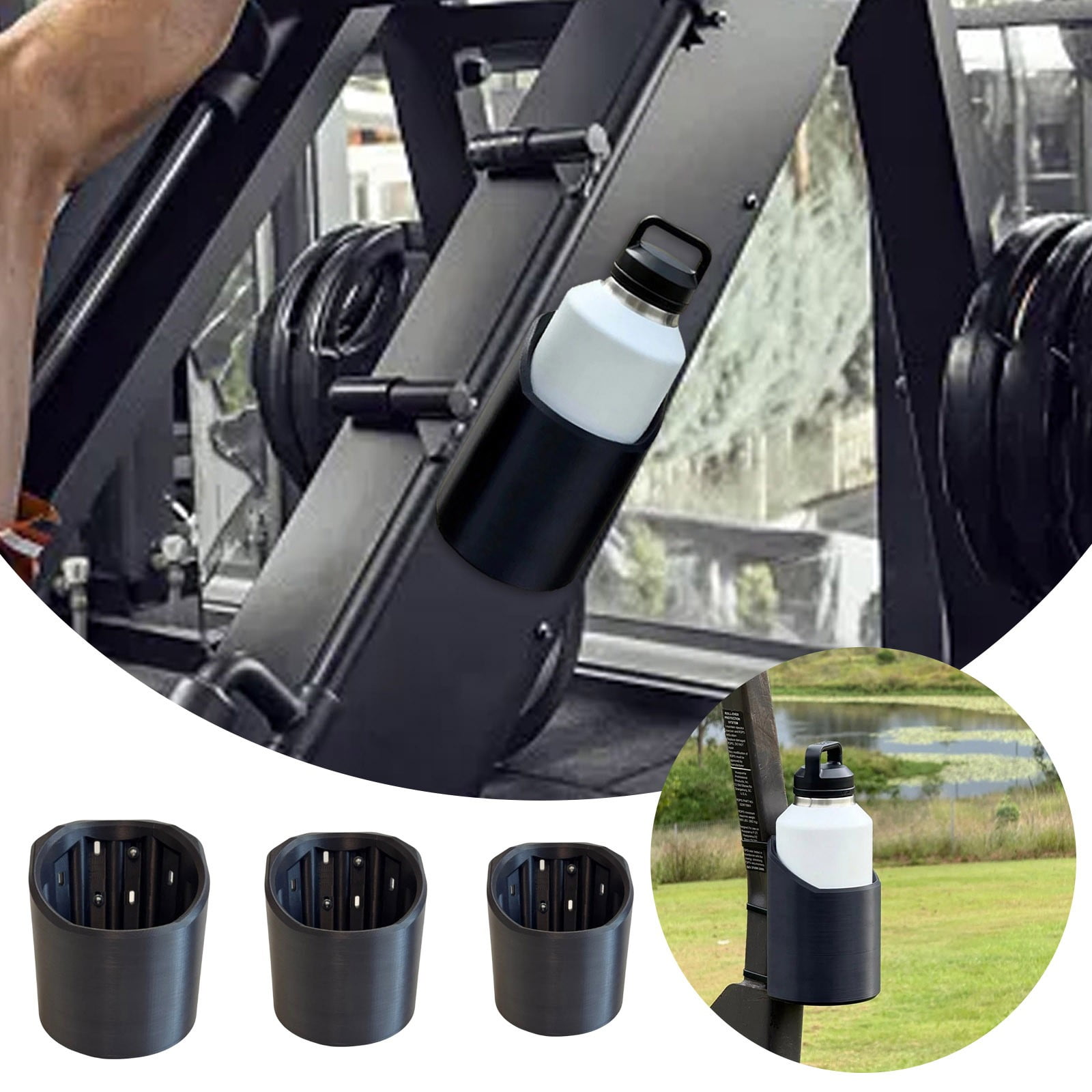 Bottle Mounts for 46, 50, 64 oz, Portable Water Bottle Storage Rack ...