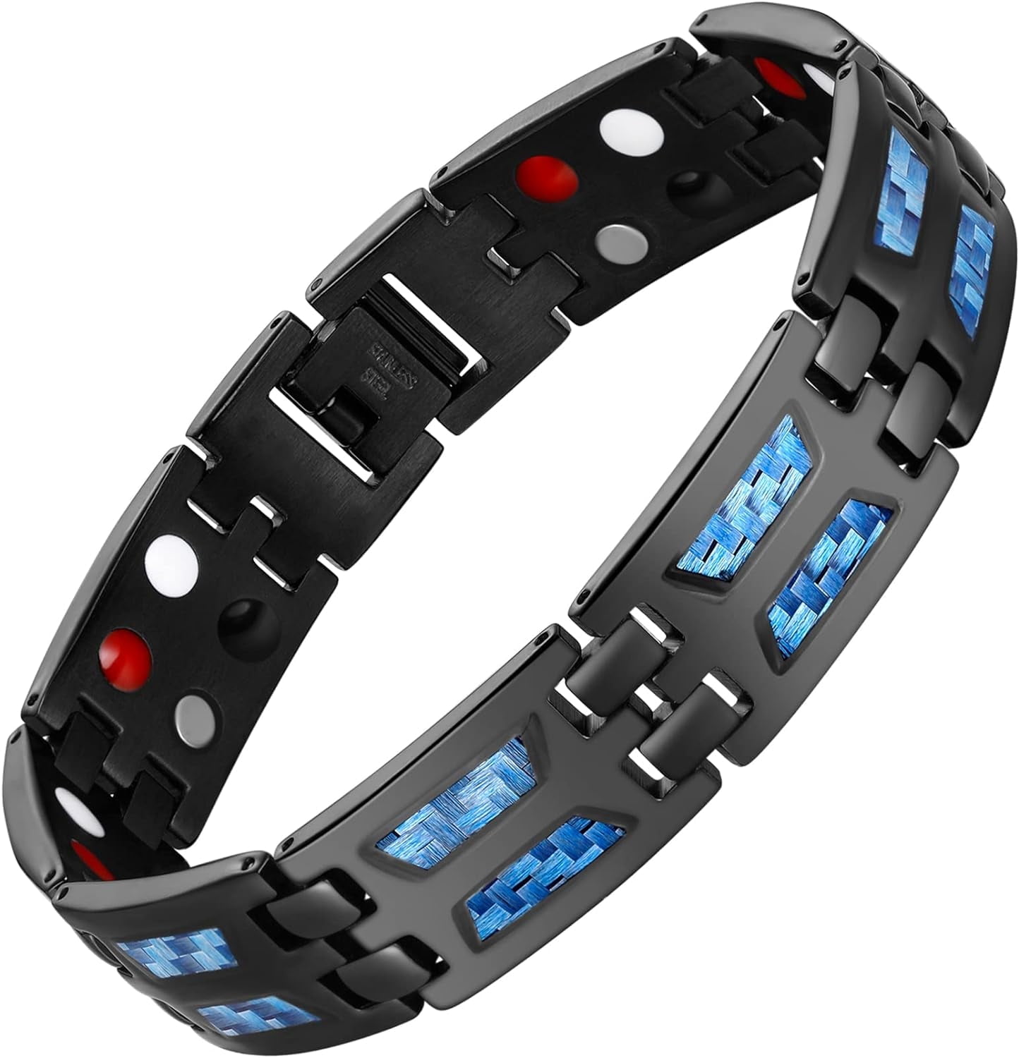 Magnetic Bracelets for Men, Stainless Steel Magnet Bracelets with ...