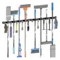Magnetic Broom Holder Wall Mount 1 Pack, 2-in-1 Dual Mount (No Drill or ...