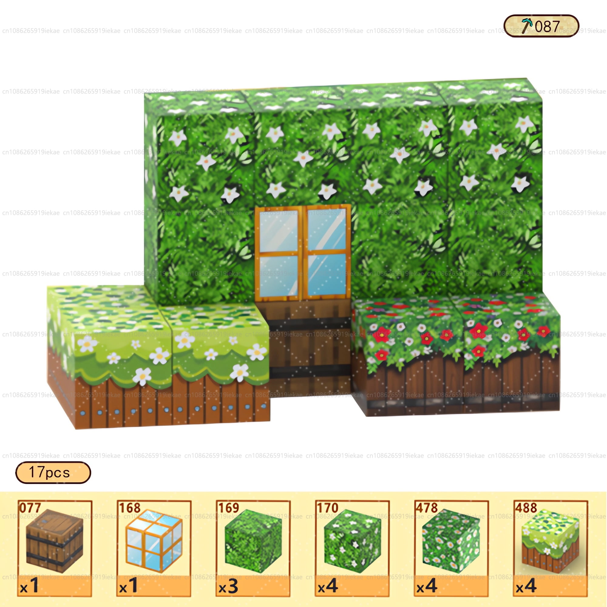 Magnetic Building Block Magnet Cube Mine World Set for Boy Girl Kid Age ...