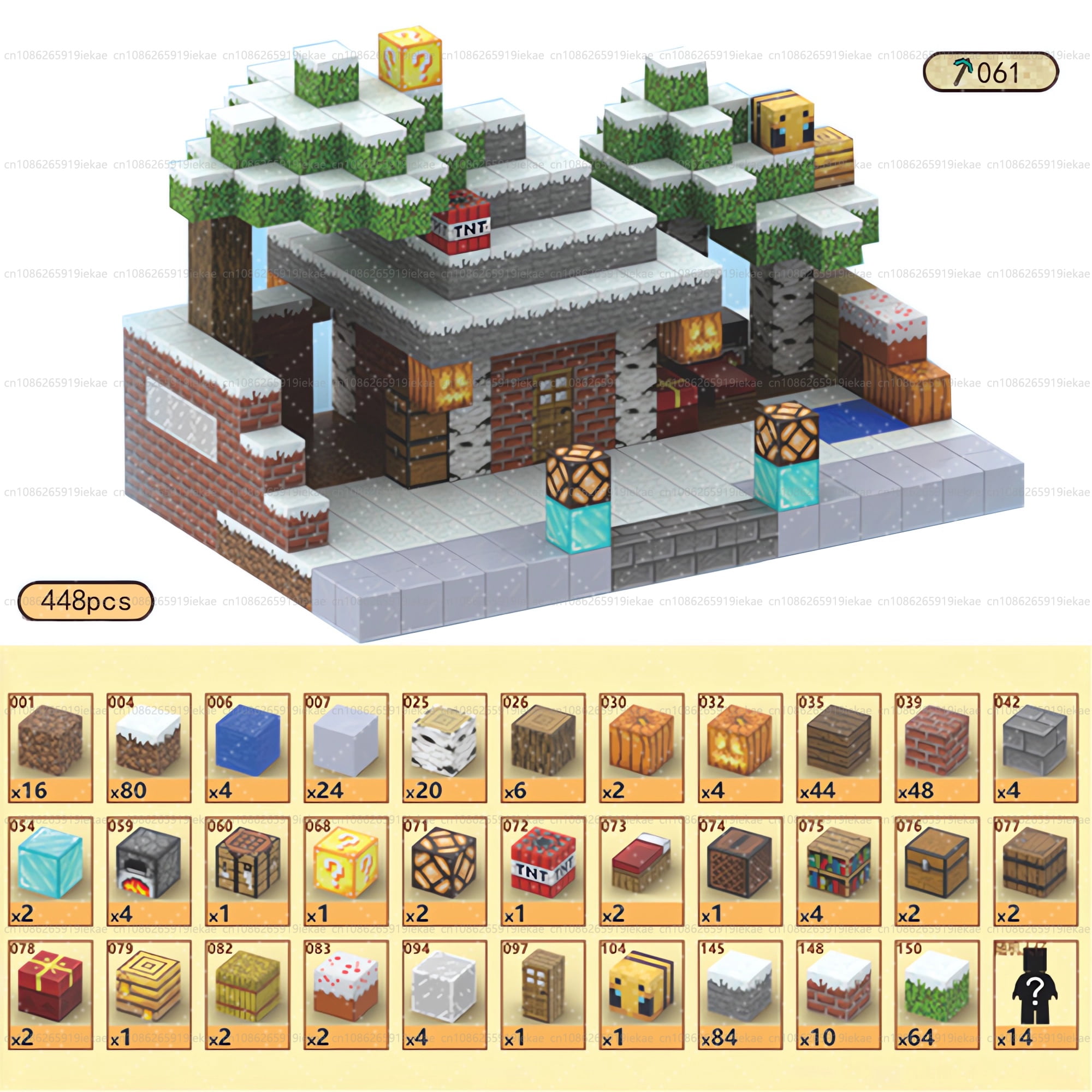 Magnetic Building Block Magnet Cube Mine World Set for Boy Girl Kid Age ...