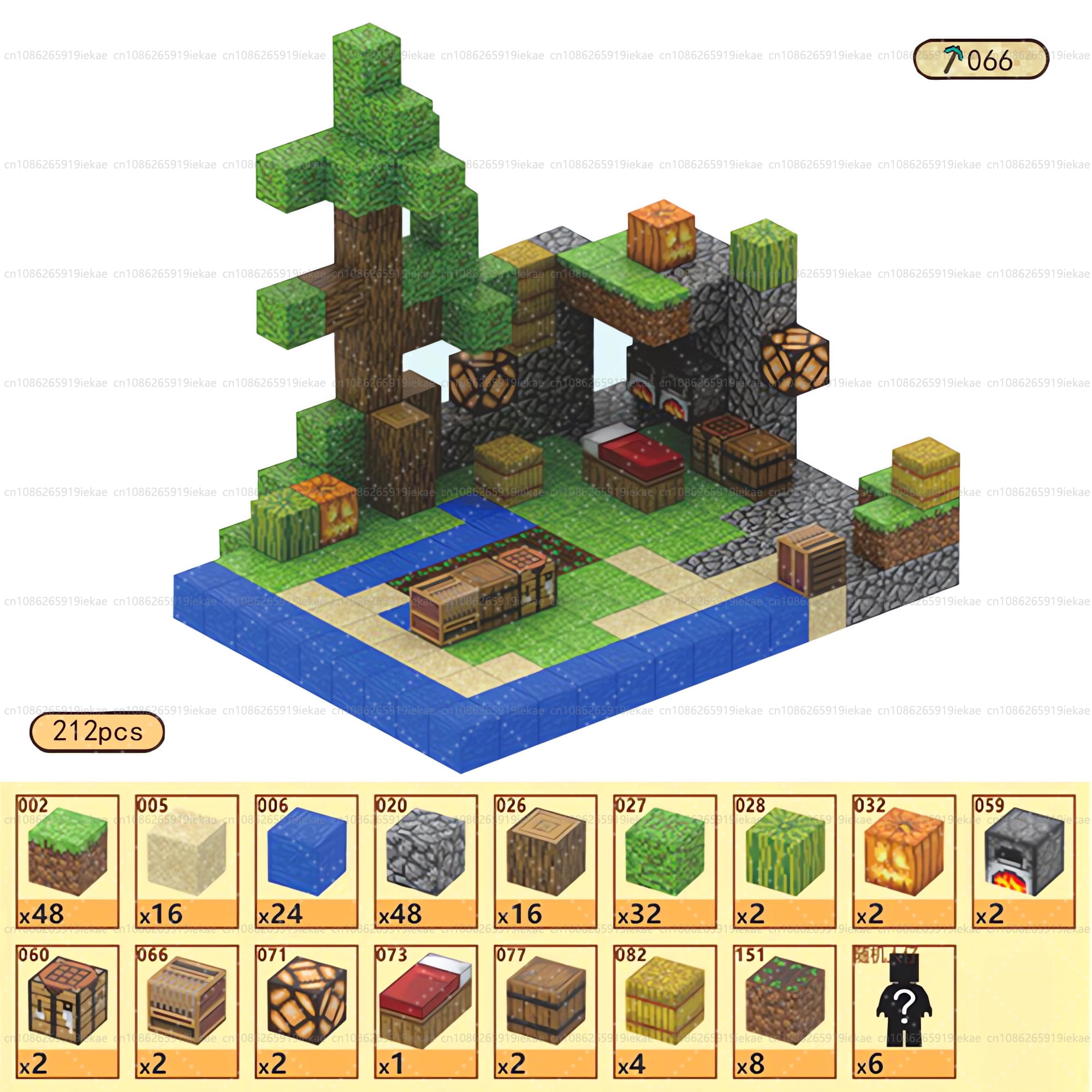 Magnetic Building Block Magnet Cube Mine World Set for Boy Girl Kid Age ...