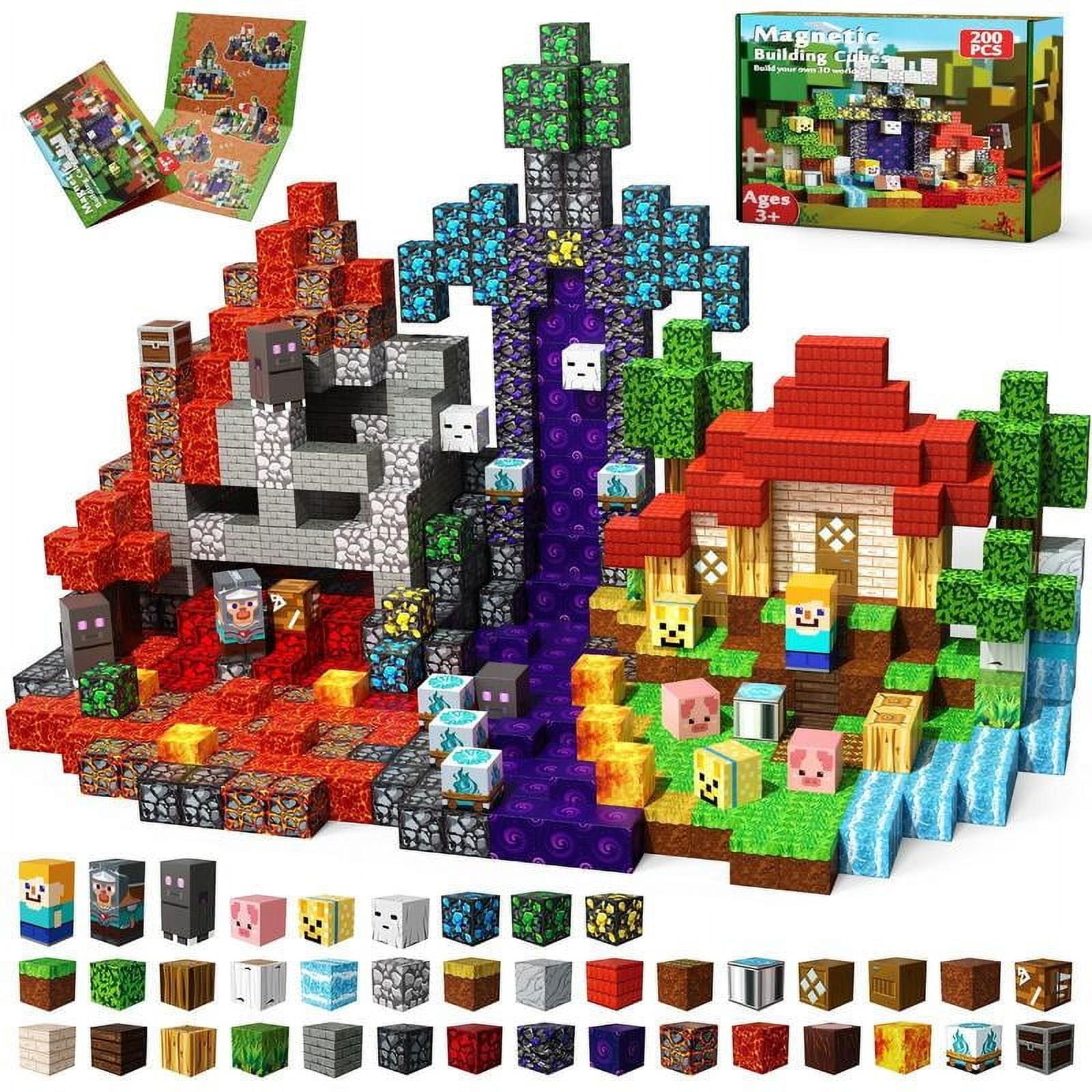 Magnetic Building Blocks-200PCS Magnetic Blocks Magnetic STEM ...