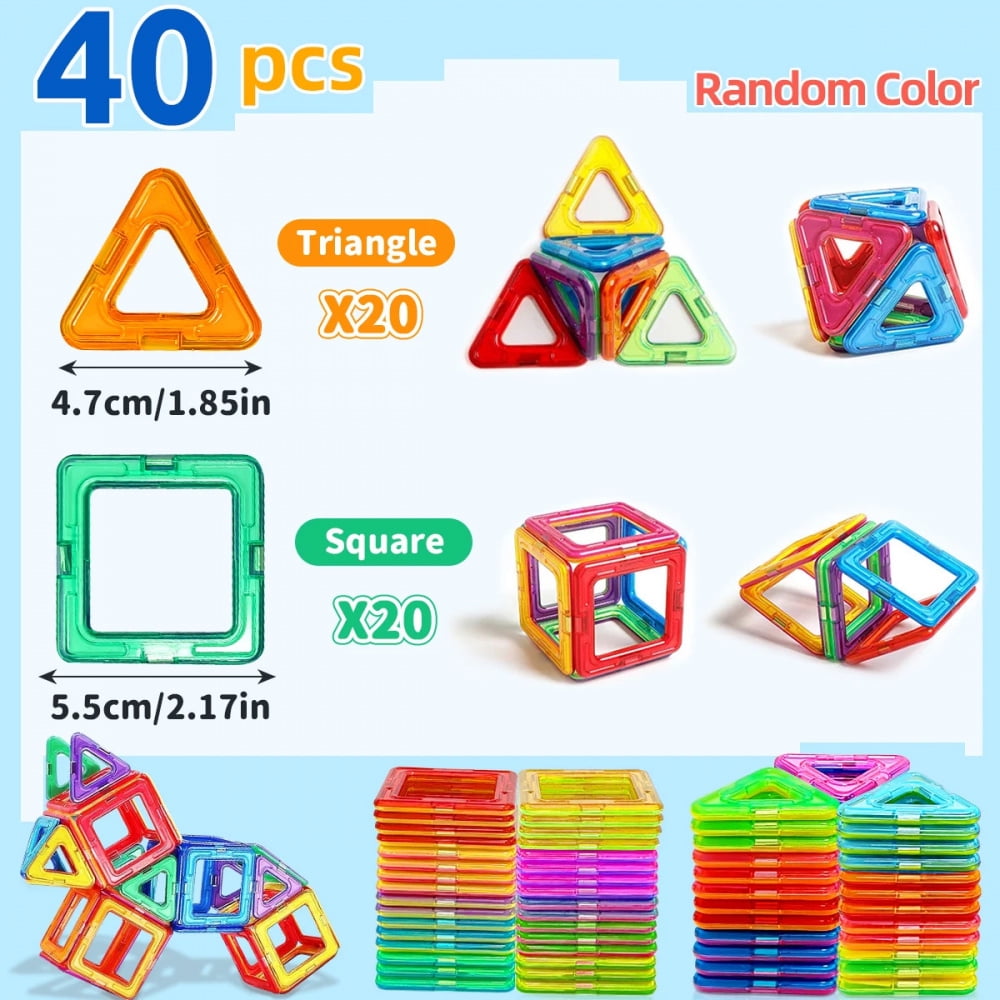Magnetic Building Blocks DIY Magnets Toys medium size STEM Toys ...