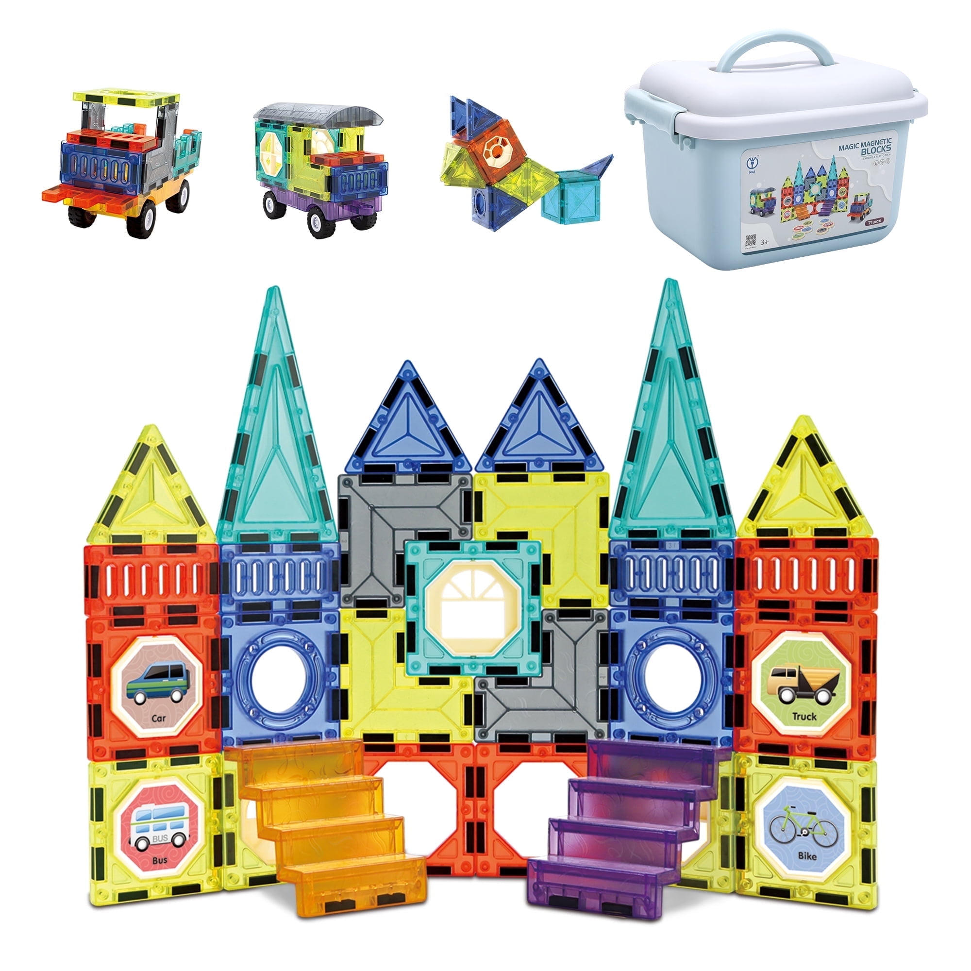 Magnetic Building Blocks for Kids, Educational STEM Toys, Sensory ...