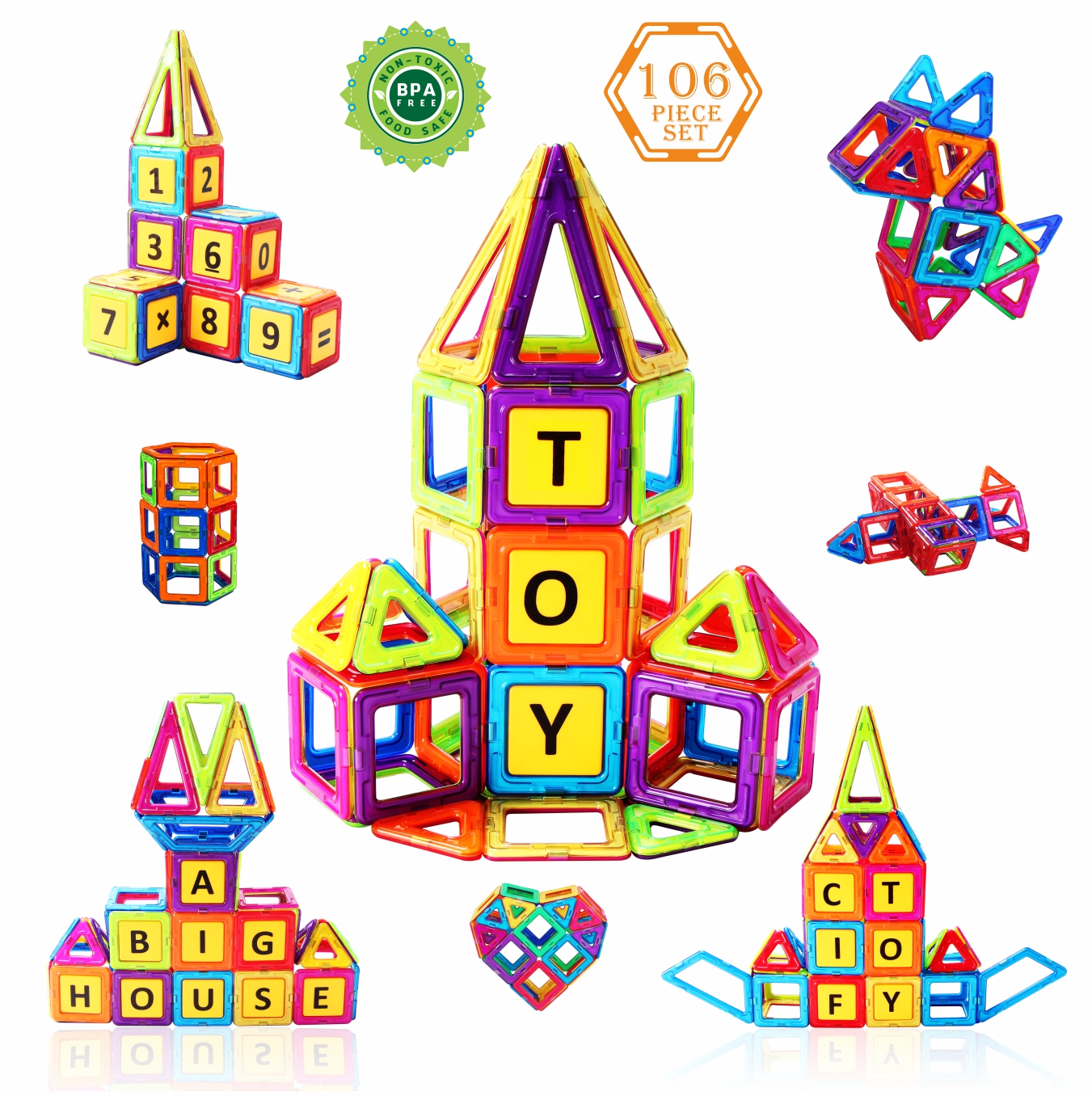 Geomag Panels 50 Piece Magnetic Construction Set - Walmart.com