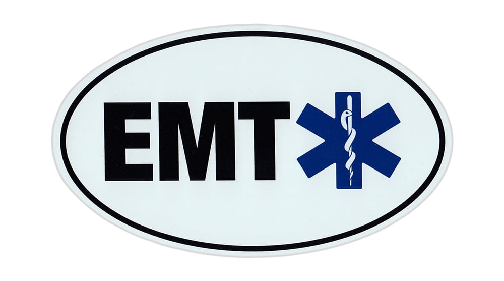 Magnetic Bumper Sticker - EMT (Emergency Medical Technician) - Oval ...