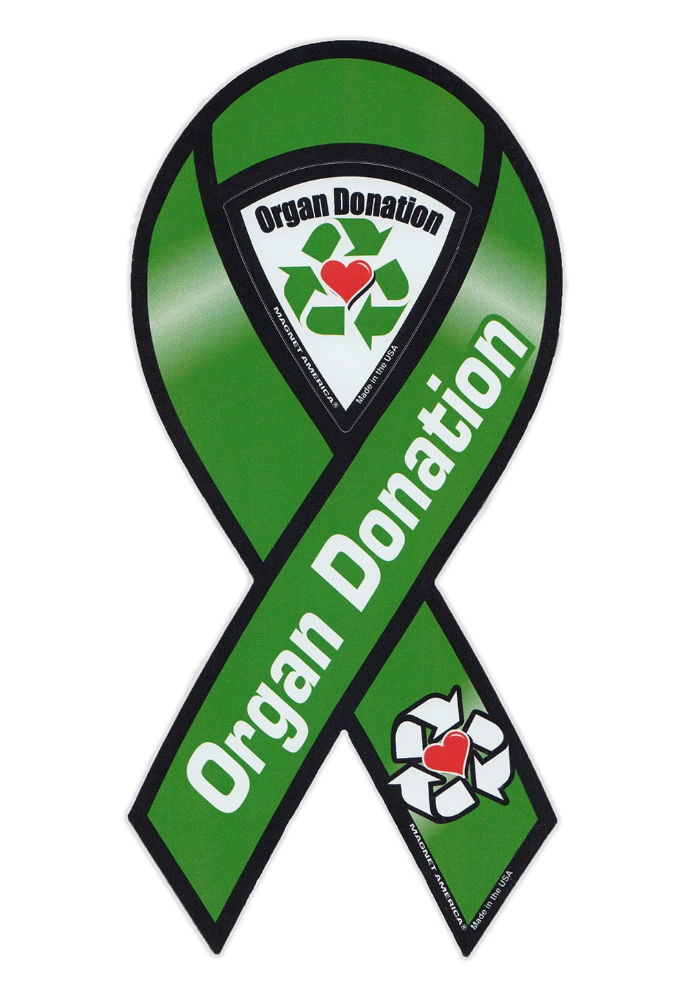Magnetic Bumper Sticker - Organ Donation (Donor) - Ribbon Shaped ...