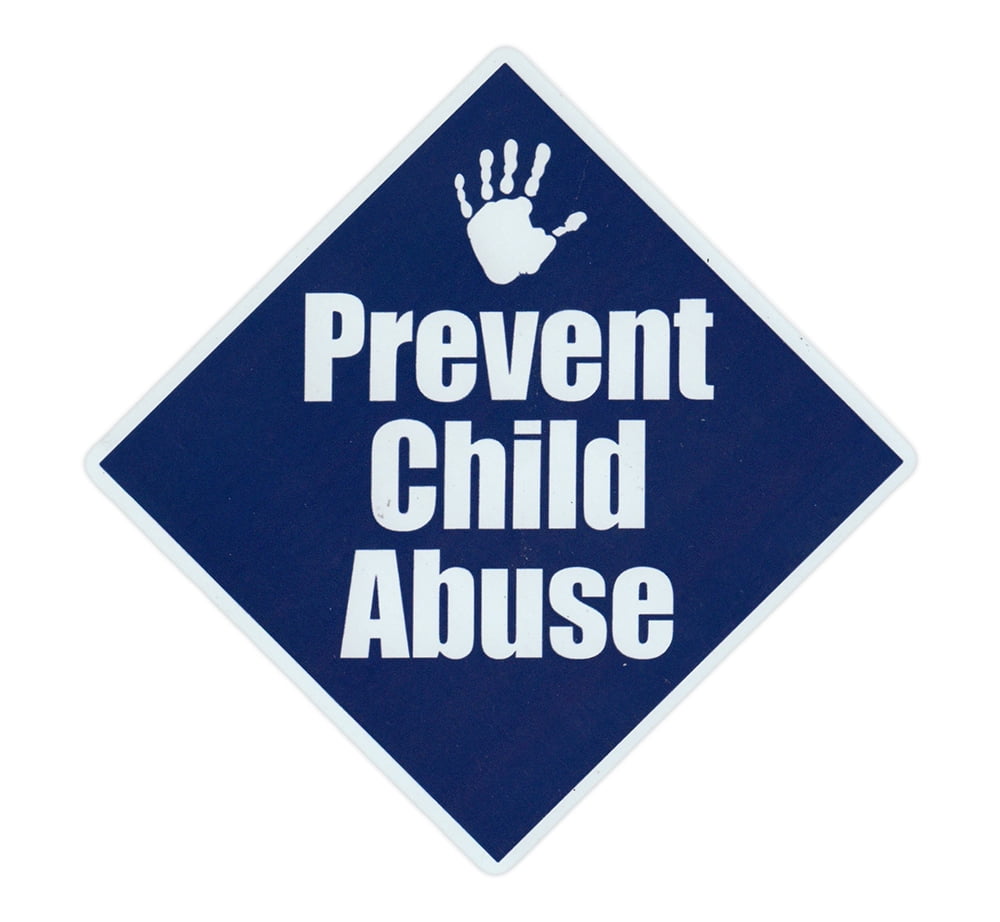 Magnetic Bumper Sticker - Prevent Child Abuse - Diamond Shaped ...