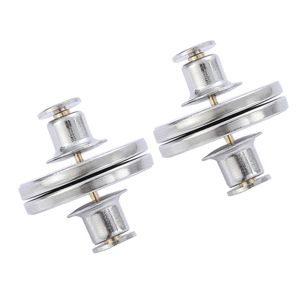 2 Pairs Durable Metal Buttons for Multi Purpose Removable Use - Walmart.com