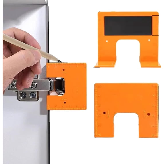 Magnetic Cabinet Door Hinge Spacer with Scale, 2mm Gap Alignment Tool ...