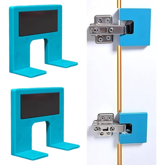 Magnetic Cabinet Door Hinge Spacer with Scale, 2mm Gap Alignment Tool ...