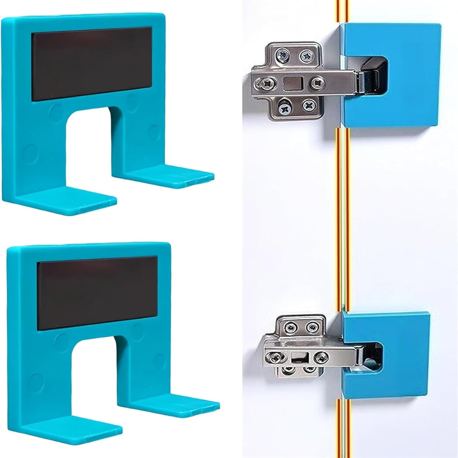 Magnetic Cabinet Door Hinge Spacer with Scale, 2mm Gap Alignment Tool ...