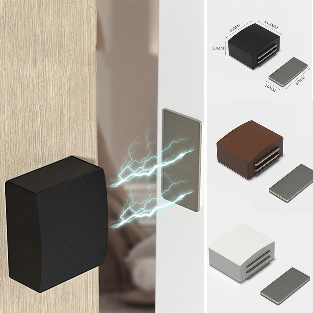 Magnetic Cabinet Door Latch/Catch Closures No Punch Invisible Suction ...