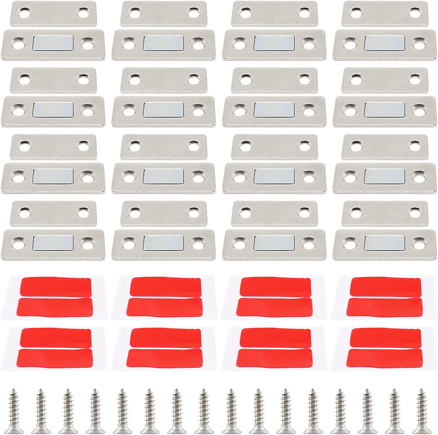 Magnetic Cabinet Locks, 16 Pack Magnetic Door Catch Ultra Thin Cabinet ...