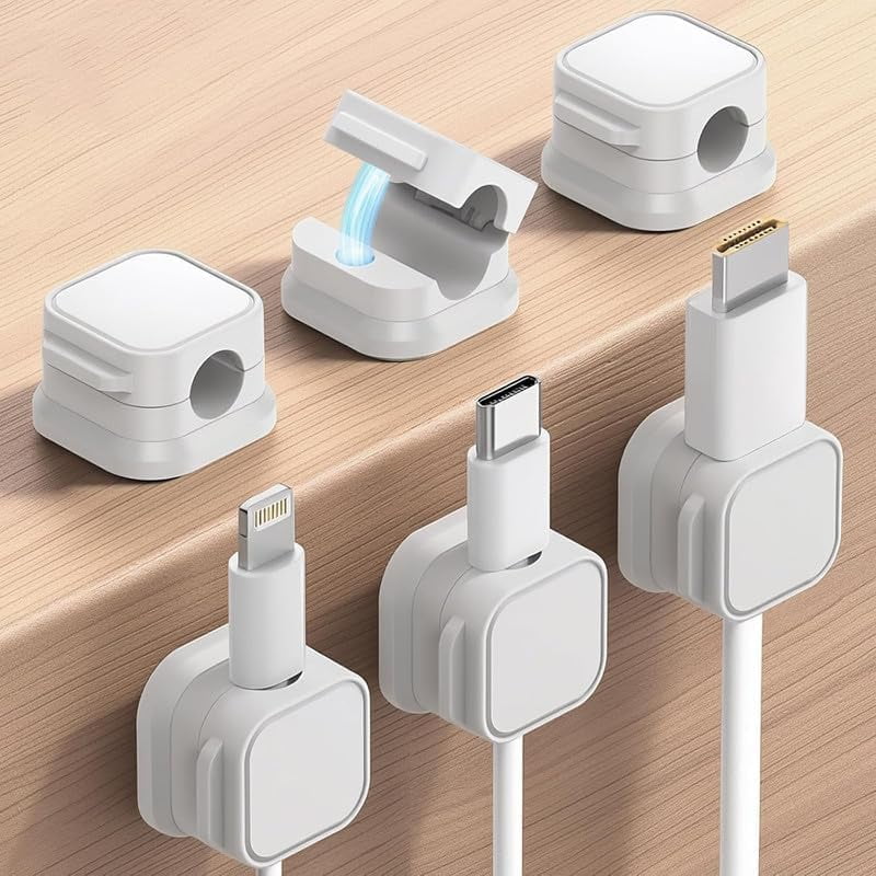 Magnetic Cable Clips, Adjustable Cable Holder, Adhesive Cable Organizer ...